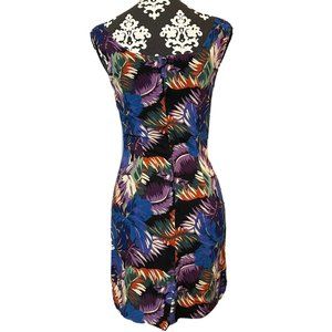 Rampage | Dresses | Vintage Rampage Floral Dress Sleeveless Blue Palm ...